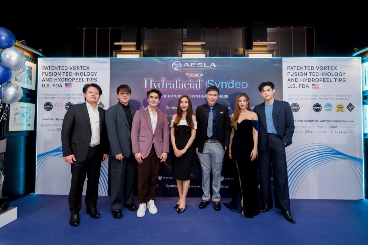 วิว - สกาย แชร์เคล็ดลับสวย หล่อ ออร่าพุ่ง!!! ในงาน AESLA เฉลิมฉลองวาระครบรอบ 27 ปี Hydrafacial ...